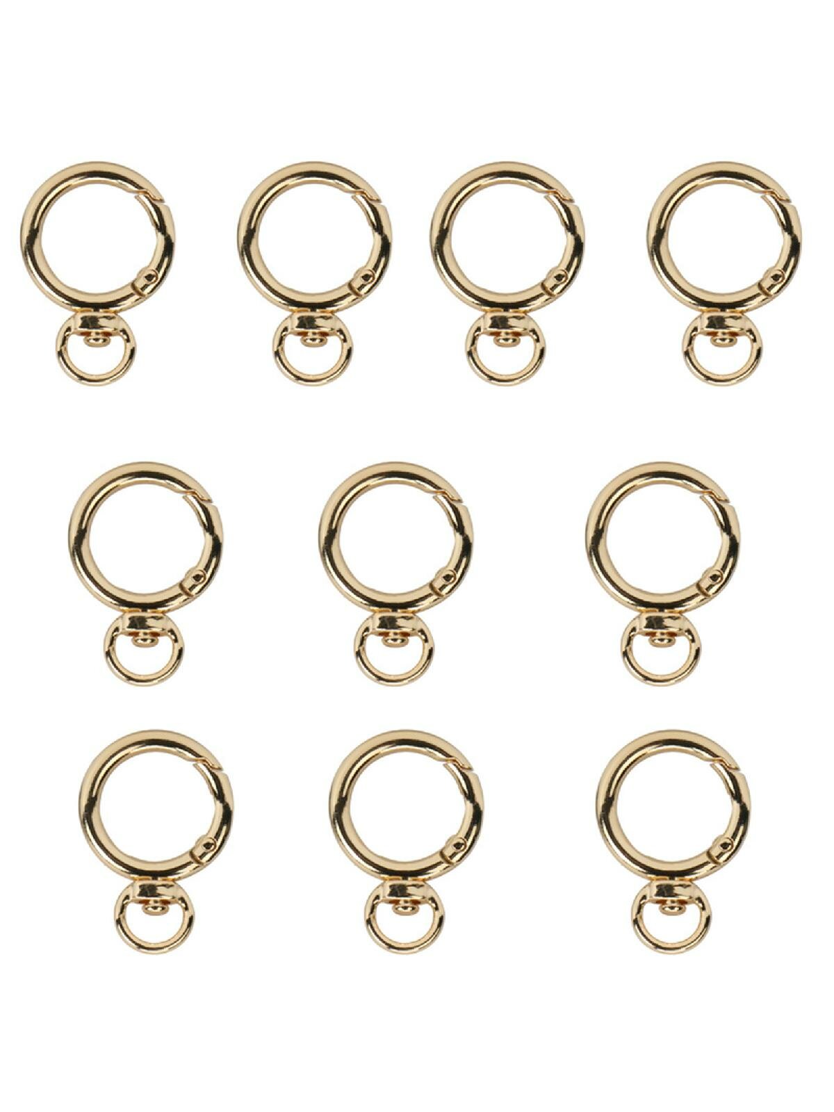 10 шт. Металлический карабин Брелки Пряжка Пружинный зажим для ремешка сумки