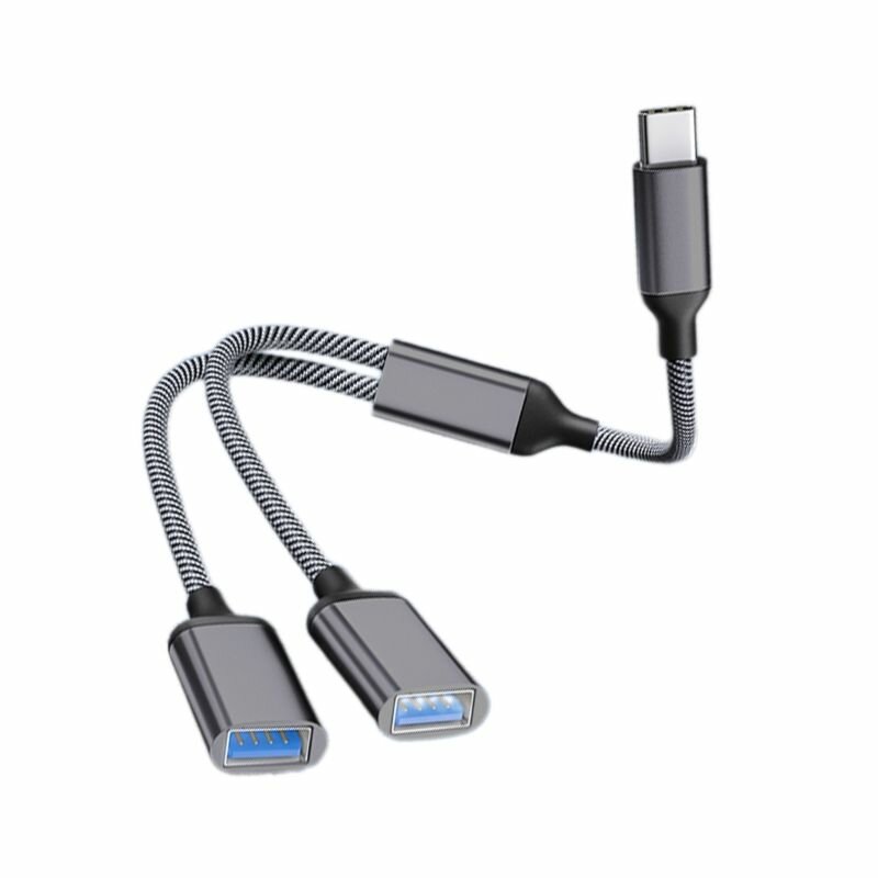 Разветвитель Type c revolution two USB2.0-серый