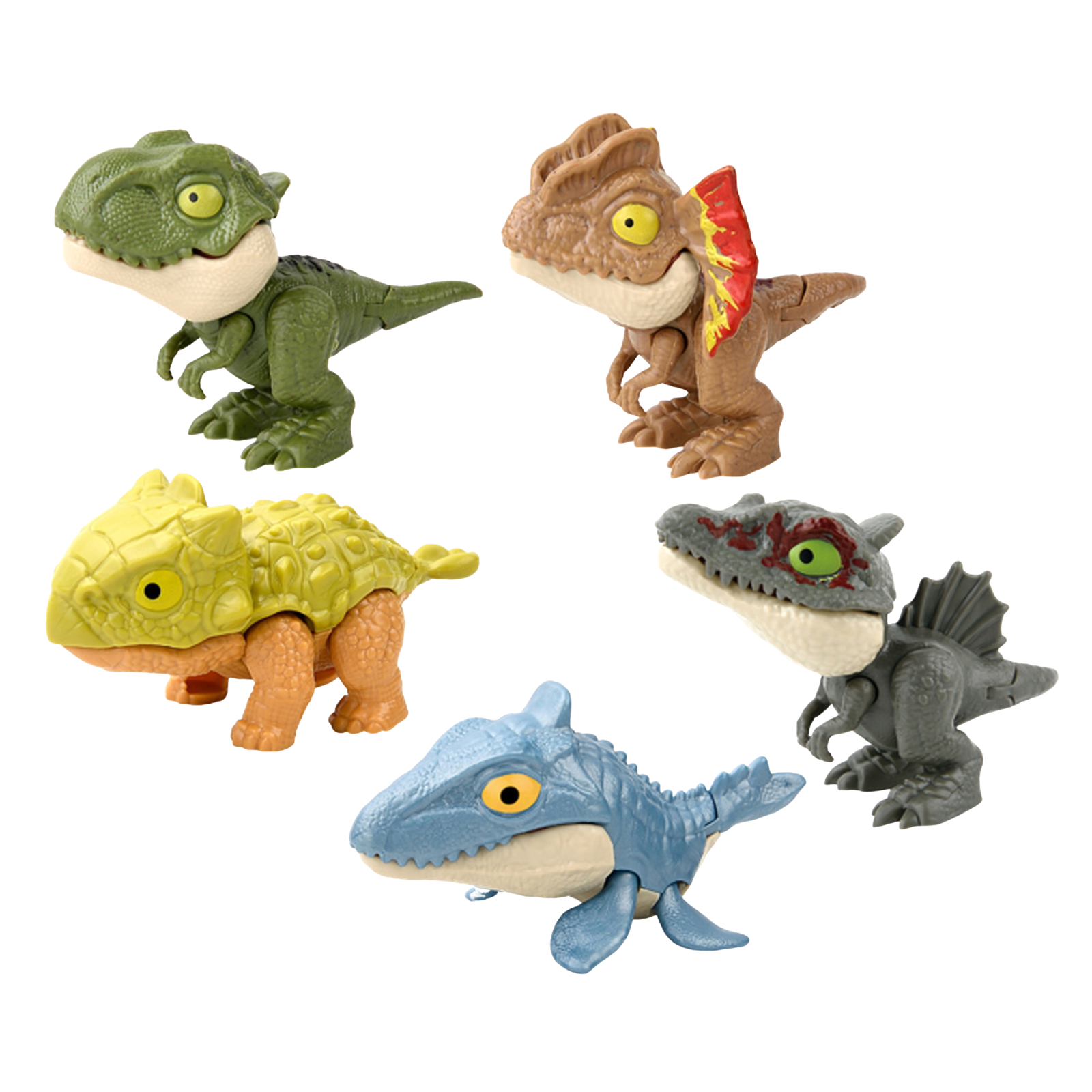 Игрушка Тыраннозавр с укусом рук Интерактивная Игры для семьи Динозавр Игра укусить палец Игрушка-динозавр Подарок для детей (4 штуки) Материал Пластик Размер 9x4x6.5cm/3.5x1.57x2.5in Вес 20г Упаковка Пакет OPP/набор