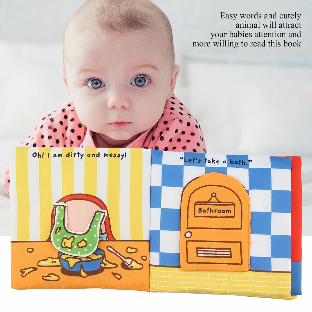 Тканевая книга для ванны, для раннего когнитивного развития младенцев.