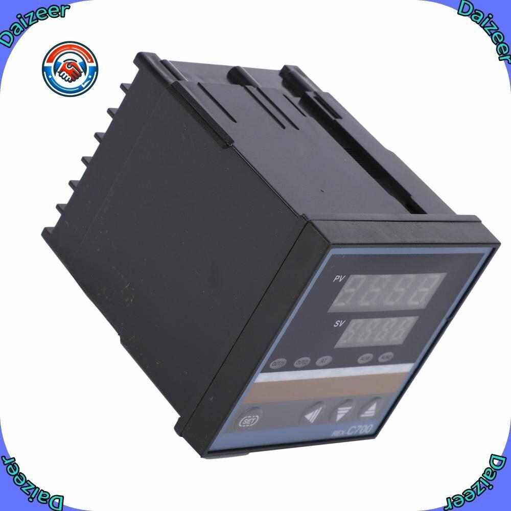 Терморегулятор Daizeer REX-C700FK02-VXDA, PID-контроллер 220 В для точного контроля температуры, съёмная панель 72х72 мм, комплект с крепежом