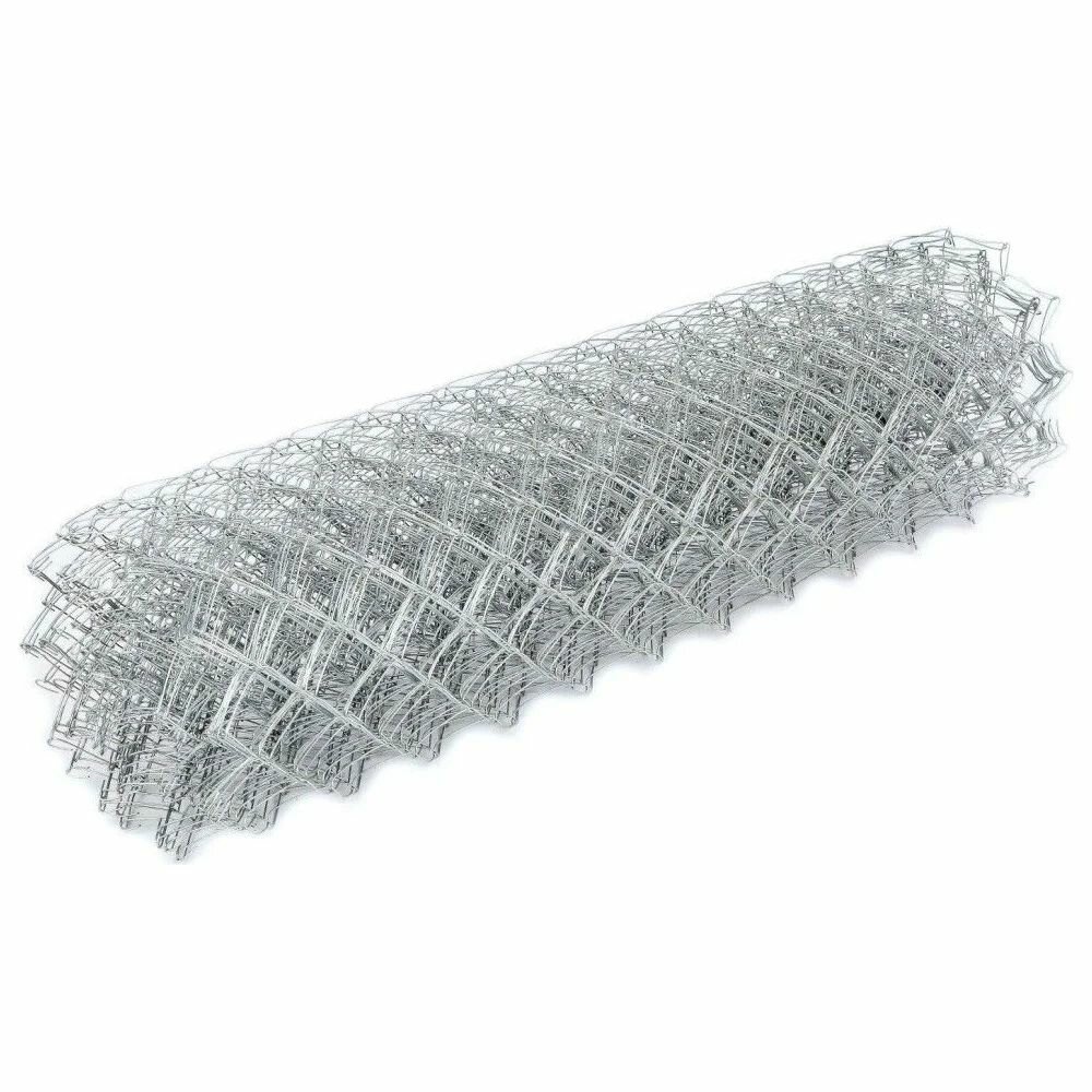 Сетка Рабица Кордленд оцинкованная, 1.4 мм, ячейка 55x55 мм, 1.5x10 м RAB-00008