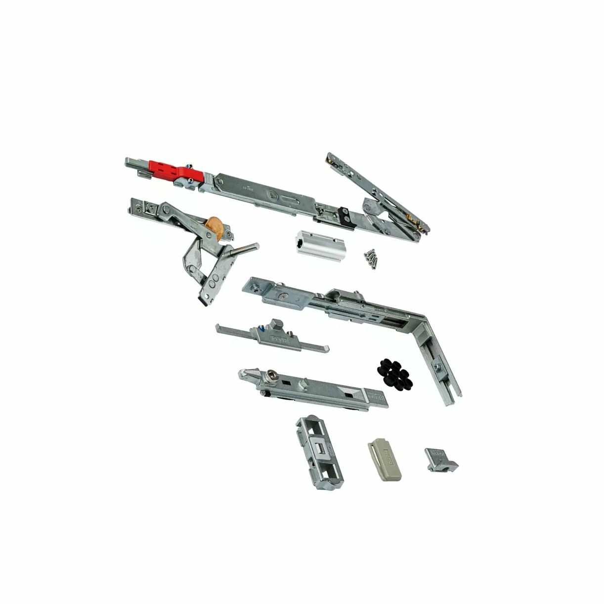 Комплект поворотно-откидной (скрытые петли + запорные элементы), 480-1200 мм, V.01, V.02, правый, 100 кг, 1 ком