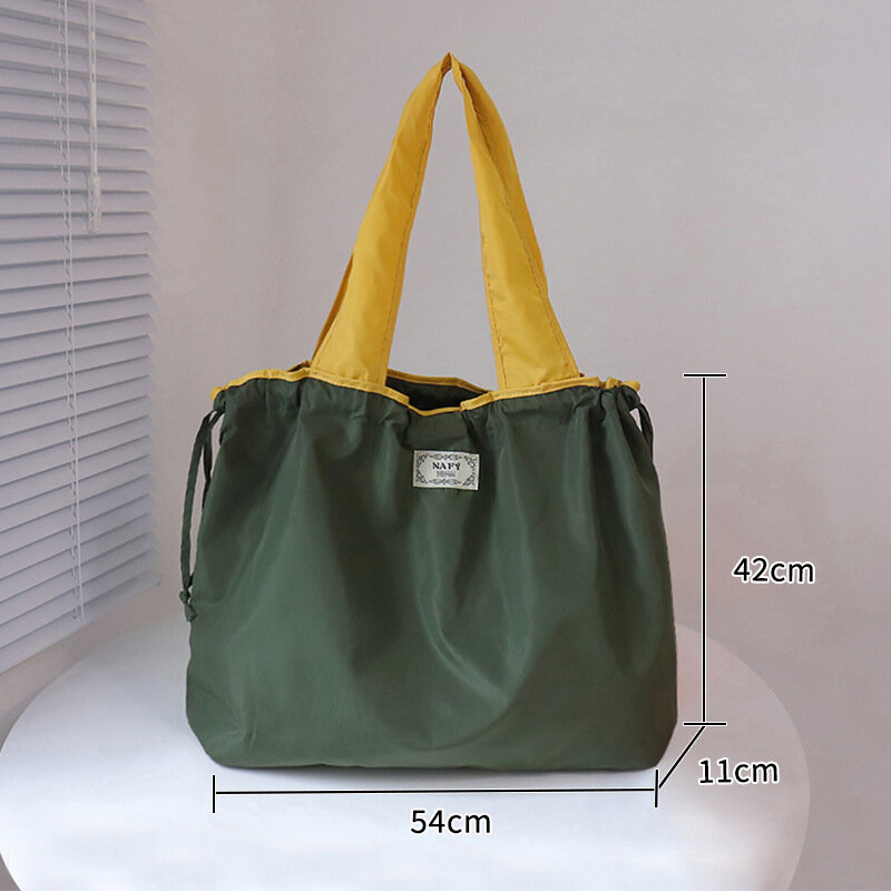 Экстра-Лардж Складная Сумка для Покупок, Оксфордская Ткань, Военный Зеленый - Эко-Сумка