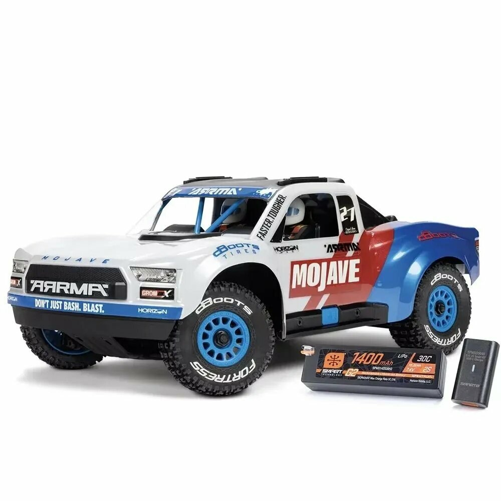 ARRMA Mojave GROM BLX бесколлекторный внедорожник 1/14 4WD RTR - электромодель RC автомобиля для взрослых и детей #ARA2304 / ARA2304S