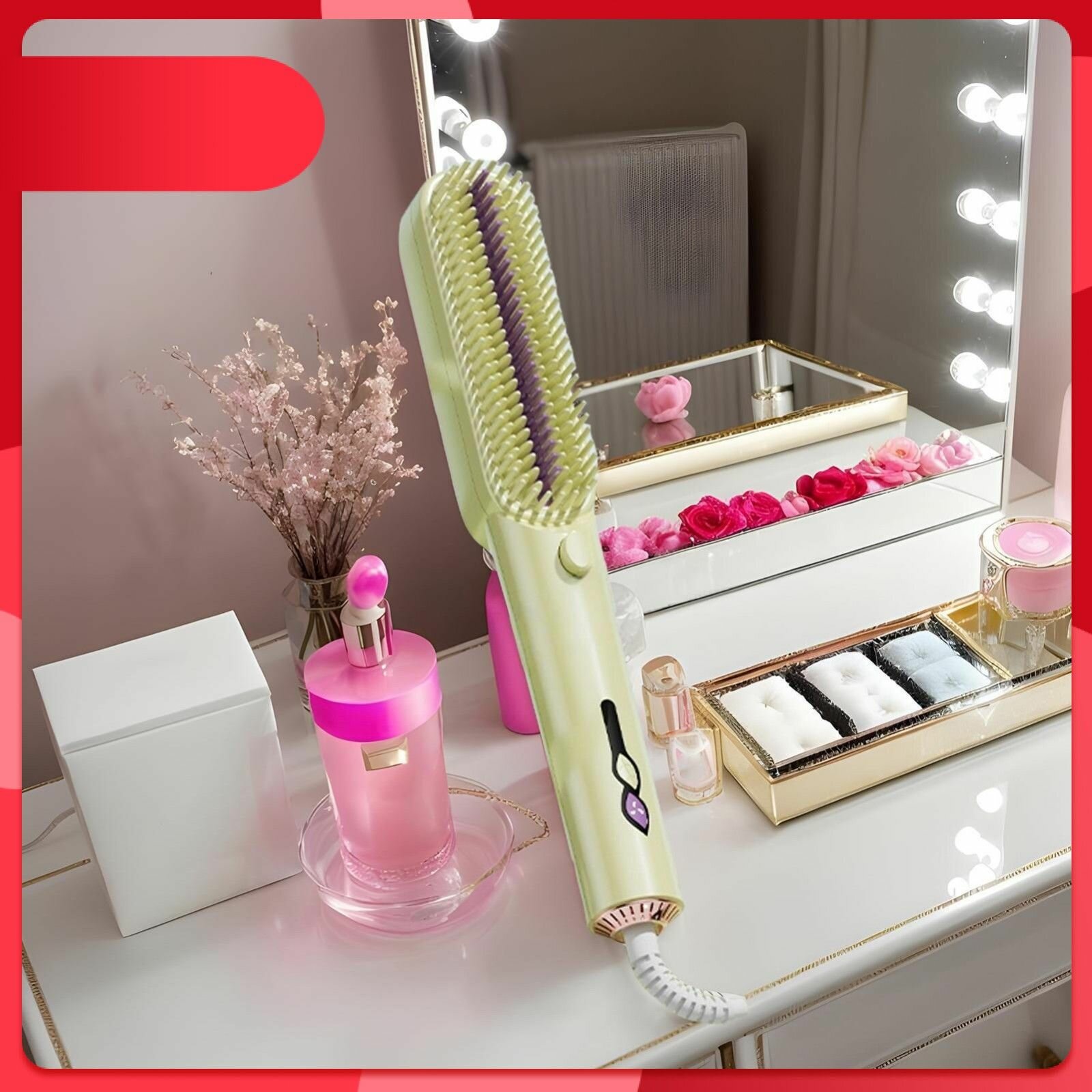 Термощетка для вьющихся волос, инновационная ионная укладка