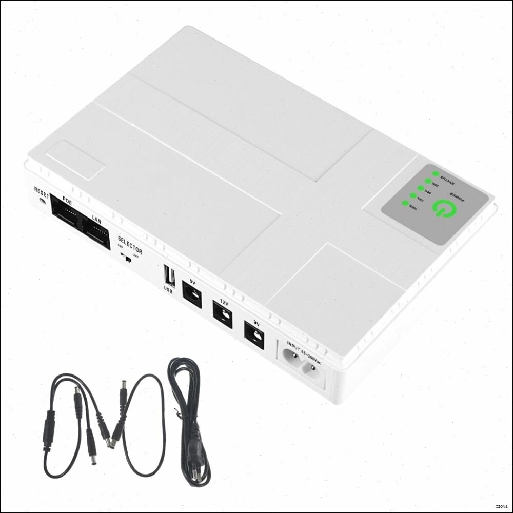 Белый источник бесперебойного питания 5V9V12V1A мощностью 10400 вт-европейский стандарт-