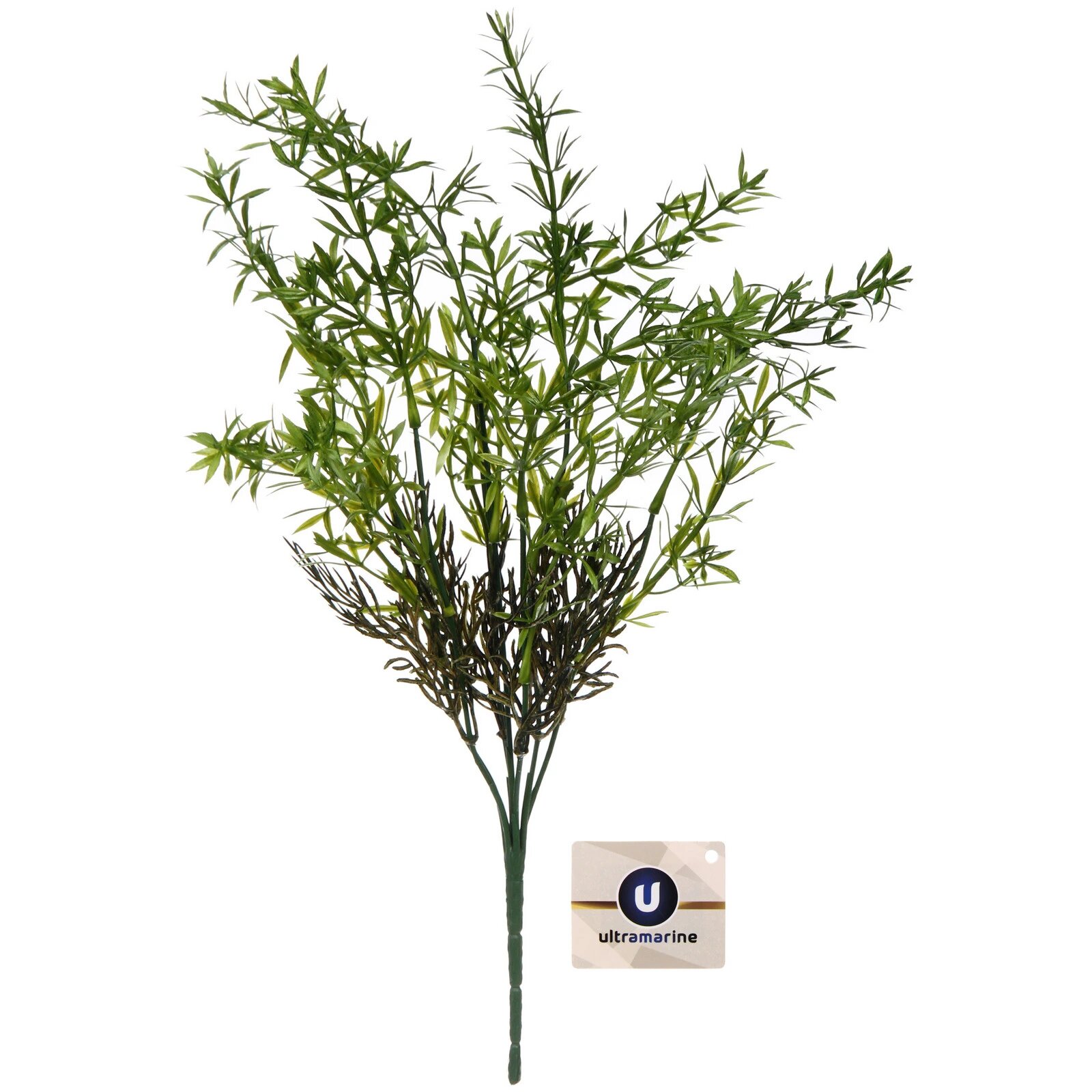 Искусственная ветка аспарагуса «Волшебство трав» 38 см, зеленая, для декора интерьера