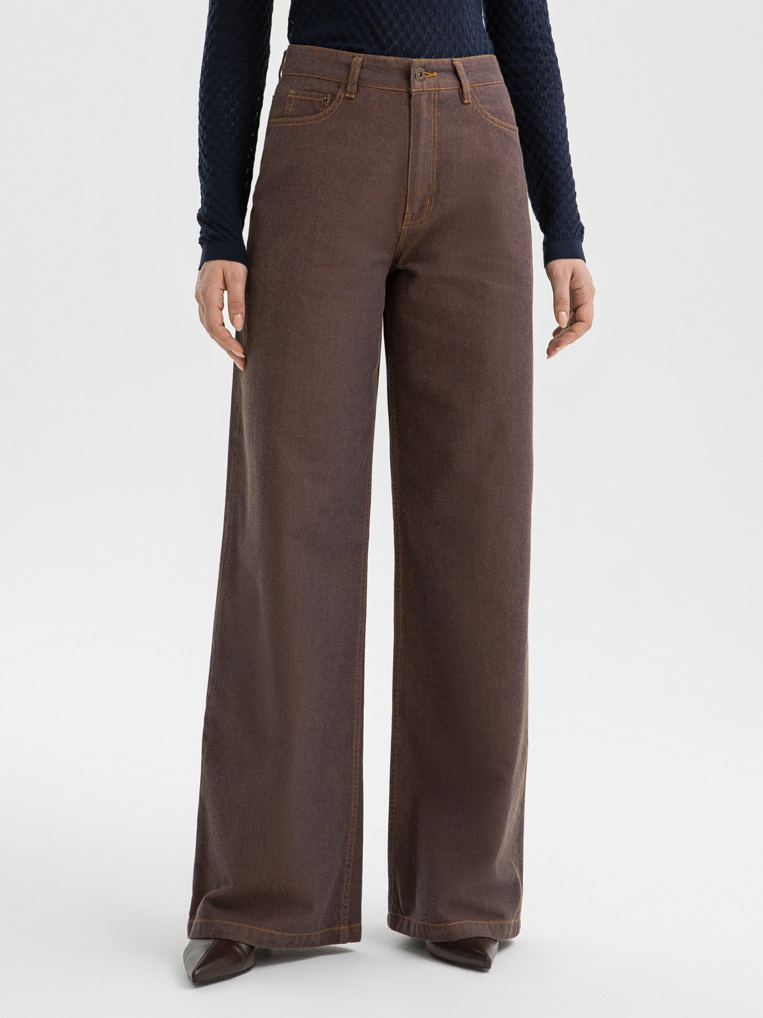 Джинсы широкие 