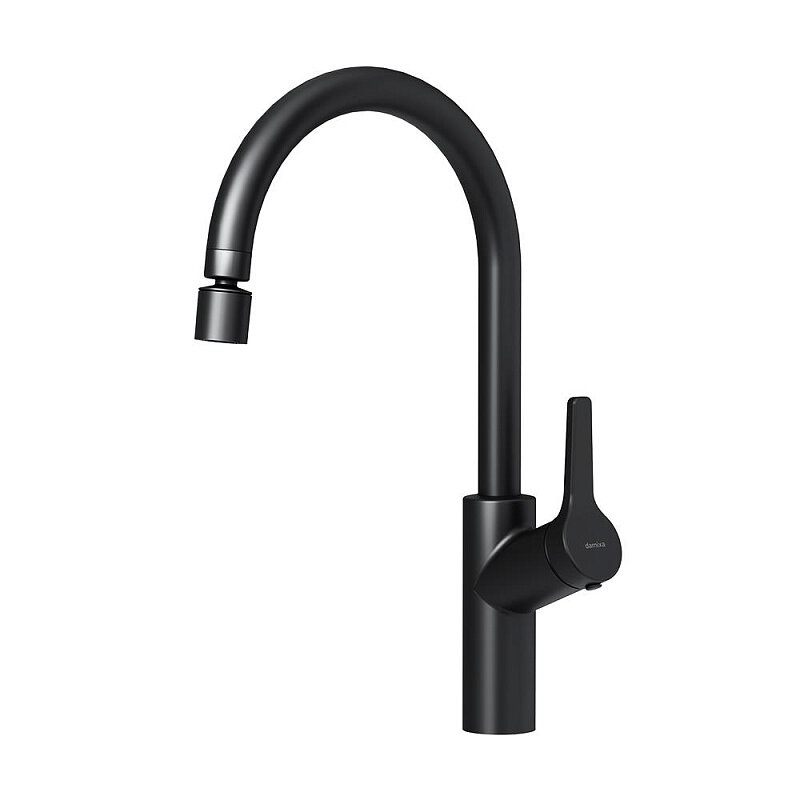 Смеситель для кухни DAMIXA Eclipse (310722300) с поворотным изливом, черный