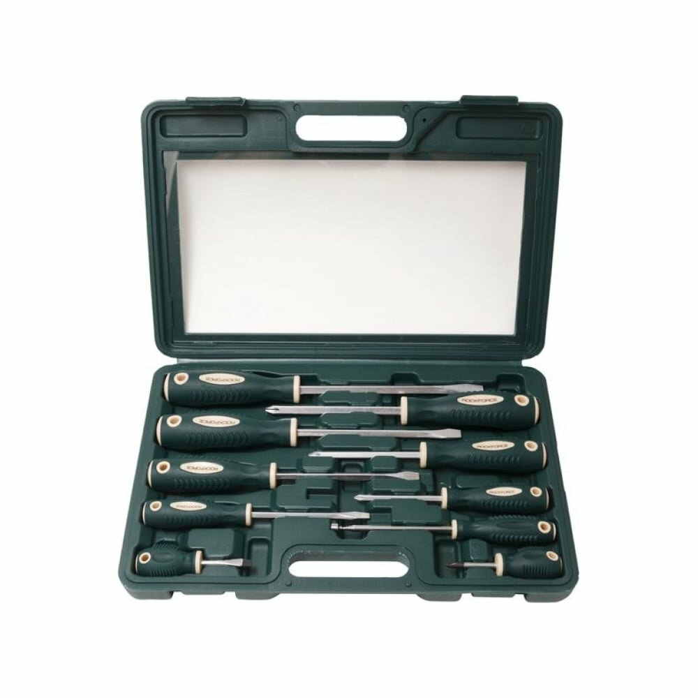 Набор магнитных отверток Rockforce Profi, 10 предметов RF-7010A(27193)