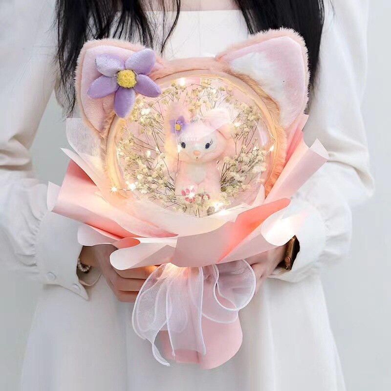 Новогодний подарок Звездное небо Вечный цветок СтеллаЛу Мультяшный букет Подарок на день рождения для девочек Кукла