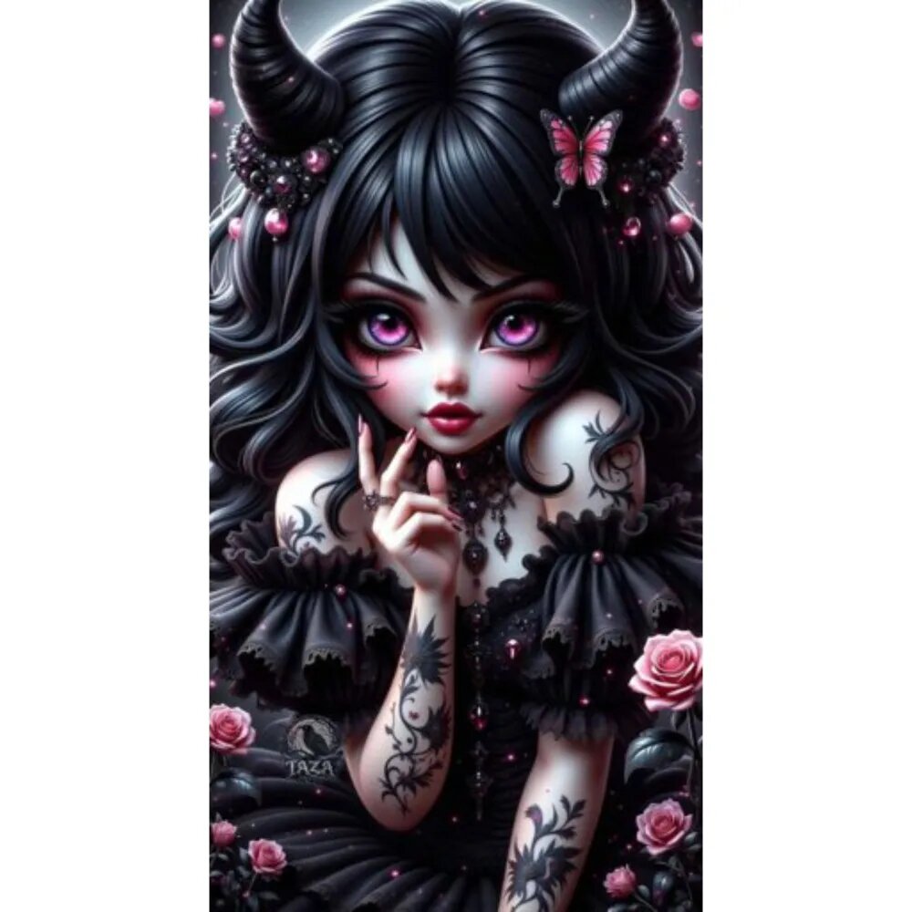 Алмазная Мозаика "Фэнтези Арт Девушка-кошка" 40х50 См Алмазная Вышивка / Картина Стразами Подарков / Украшения