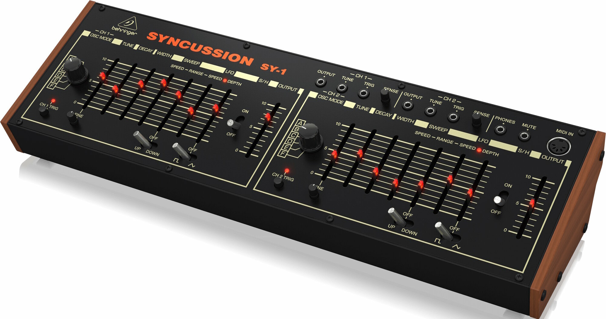 Behringer Syncussion SY-1 – 2-канальный барабанный аналоговый синтезатор