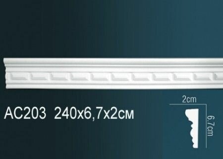 Молдинг для Ремонта Perfect AC203 Д240xШ2xВ6.7 см /Перфект.