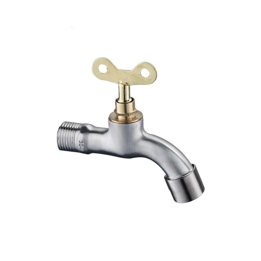 Уличный кран из нержавеющей стали 304 с замком от краж, Сетчатый рот длиной 10 см