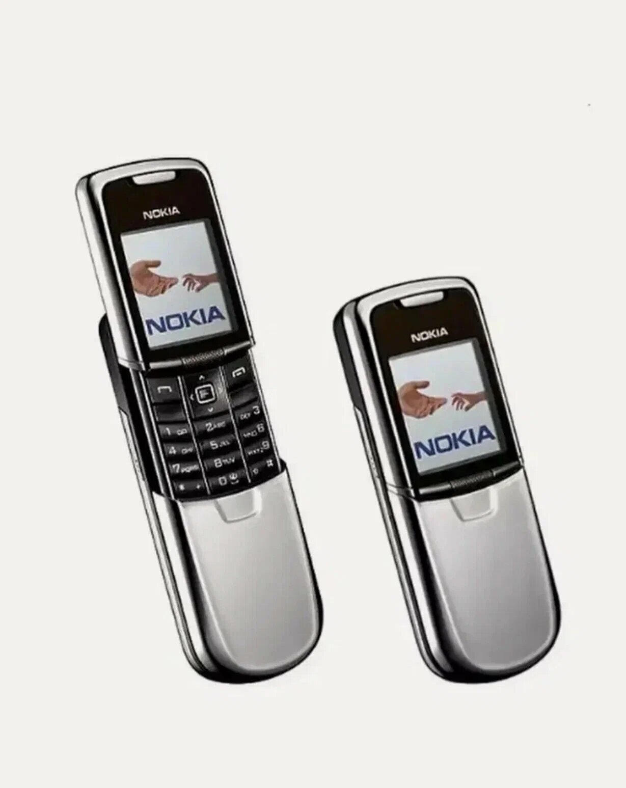 Мобильный кнопочный телефон 8800 Erdos, серебро (Silver), в стильном металлическом корпусе,2G