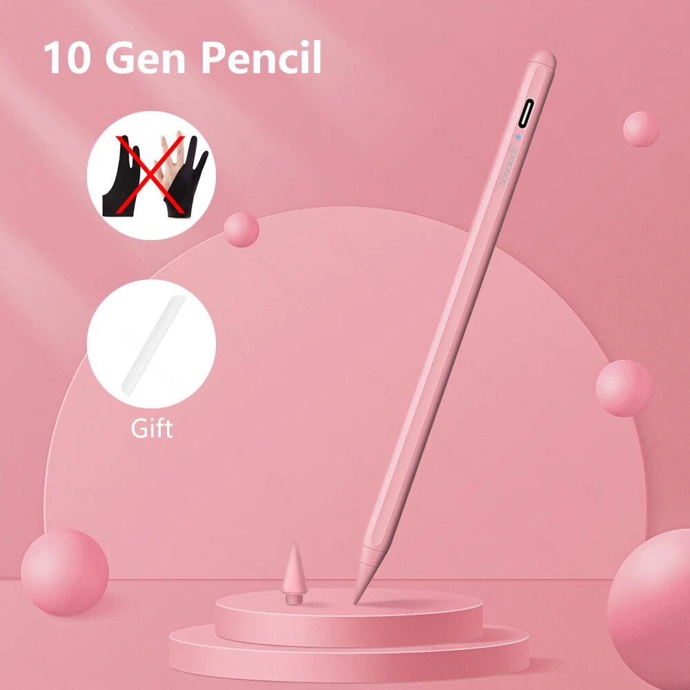 Стилус для iPad Apple Pencil 2 Flat tube Pink