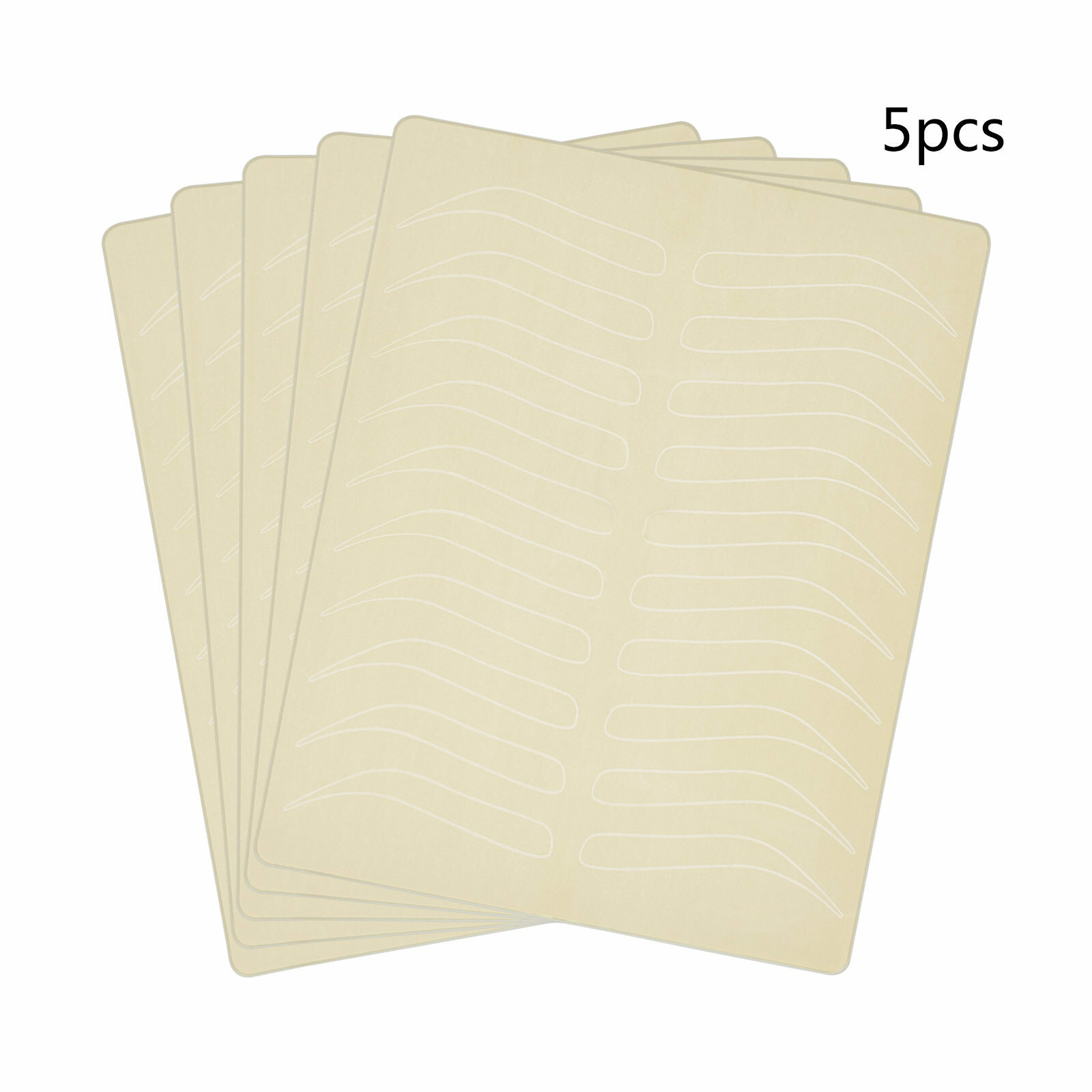 5 Pieces Eyebrow Tattoo Skin Latex Microblading Practice Tattoo Skin Practice Sheet No Ink Needed Practice Skin Double Sided Practice Skin White Eyebrow Tattoo Skin