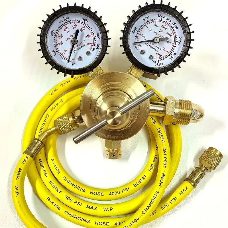 Редуктор давления азота CGA580 25 МПа 800psi 1.5m tube