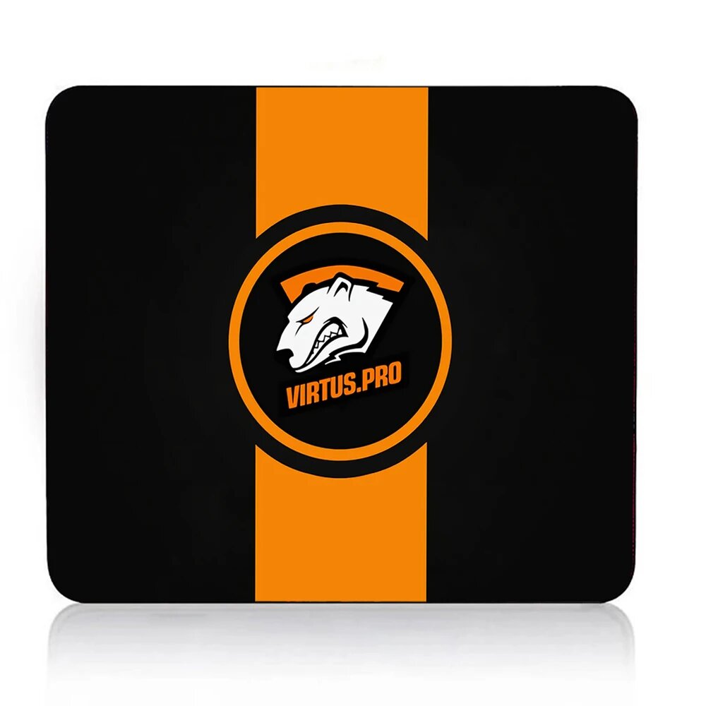 Virtus Pro большой игровой коврик для мыши из резины Оранжевый, LockEdge290x250x2mm, A1