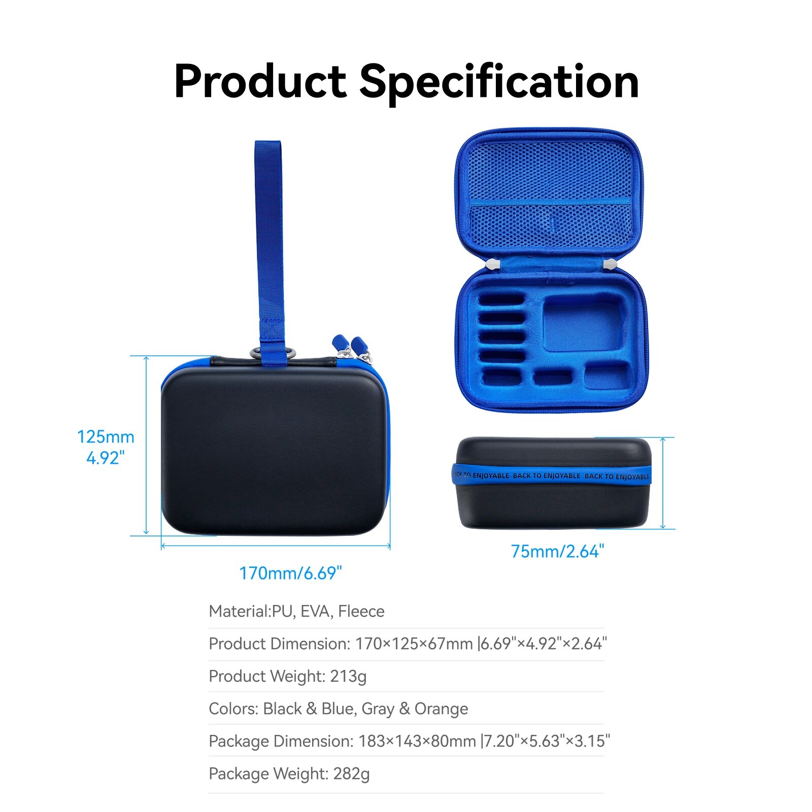 TELESIN DisAdv Сумка для экшн-камеры DJI Osmo Action 6/5/4/3 Black