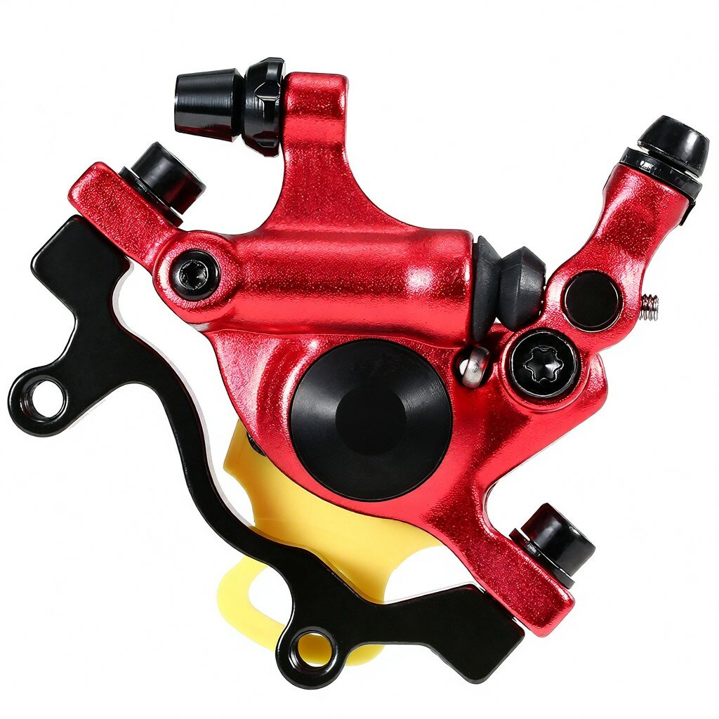 Тормозные суппорты гидравлические дисковые сплошные передние задние для горных велосипедов электросамокатов замена для Xiaomi M365/1S/Pro, материал металл, размер 10*9*4.5см, вес 198г, упаковка 18*12.5см, вес упаковки 238г, в комплект входит 1