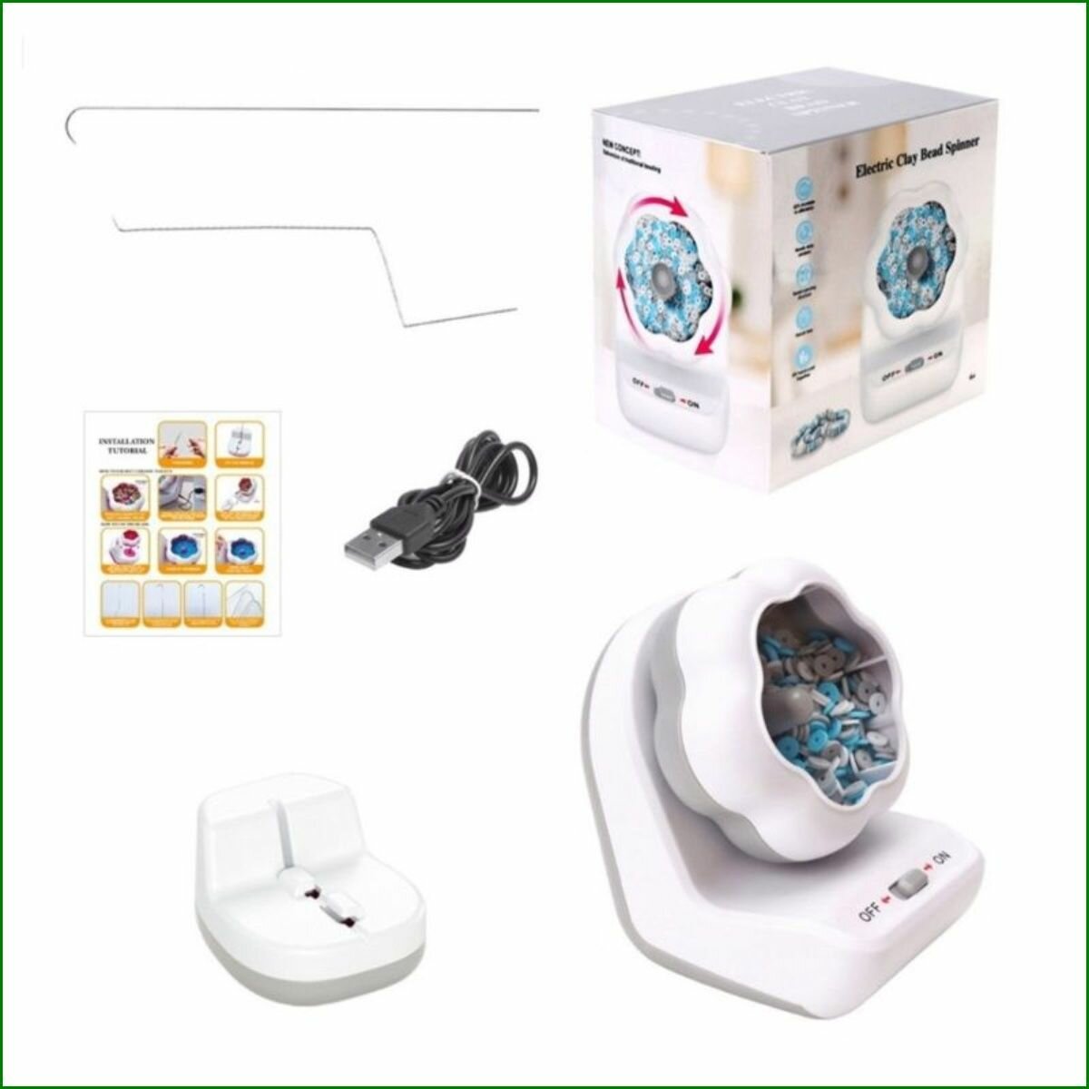 (1 комплект) Электрическая автоматическая машина для вышивания бисером-серый