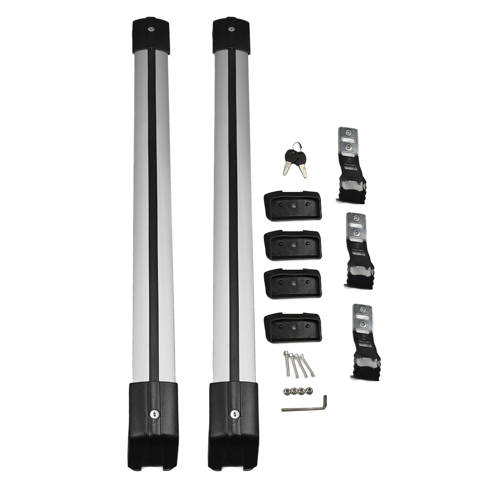 Поперечины Багажника На крыше автомобиля Грузоподъемностью 330,7 фунтов Поперечины Из Алюминиевого Сплава Грузовой Багажник с Замком для путешествий