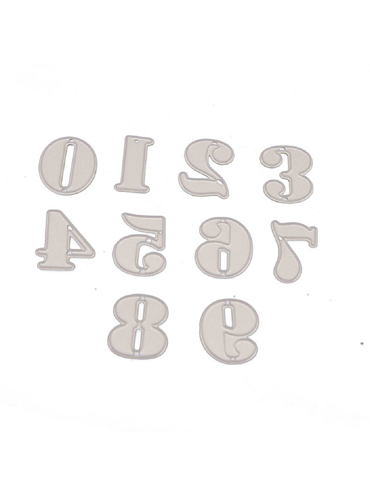 Трафарет Для Вырезания номеров DIY Для Скрапбукинга С Тиснением Альбом Бумажная Открытка Ремесло