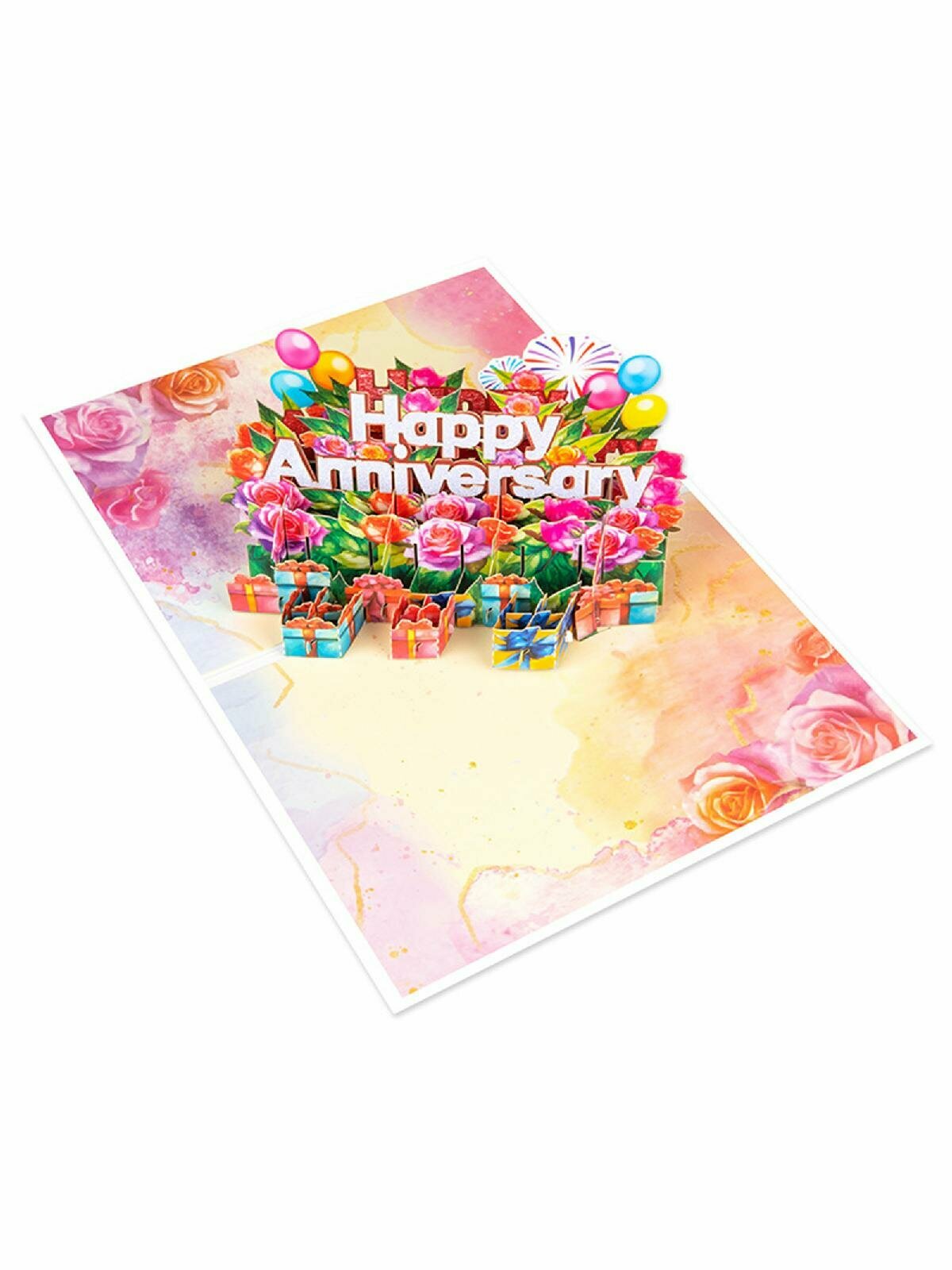 Всплывающая открытка с юбилеем для мужа и жены, открытка с годовщиной свадьбы