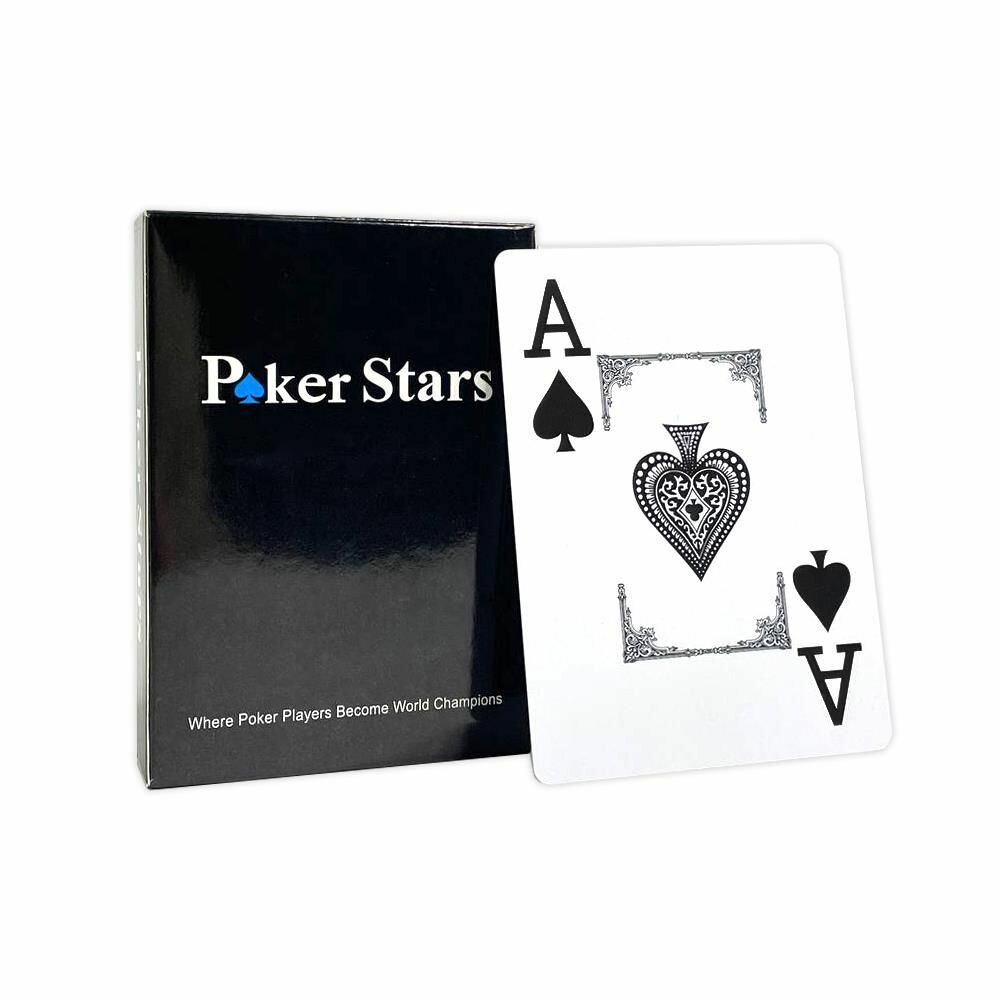 Карты для покера "Poker Stars" 100% пластик, синие 62128 Partida