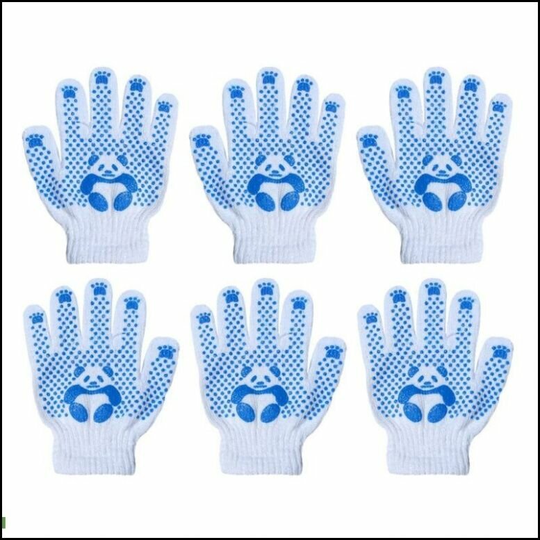 Эксклюзивные детские рабочие перчатки DKDCJ0812, 3 пары, комфортная смесь хлопка и полиэстера