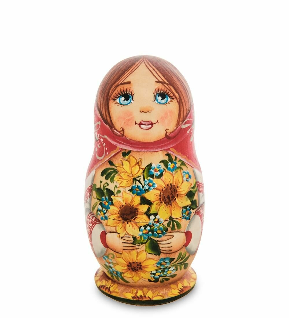 Матрешка 3м "Мария с подсолнухами" A2166318 Народные промыслы, Дерево липа, краски, лак