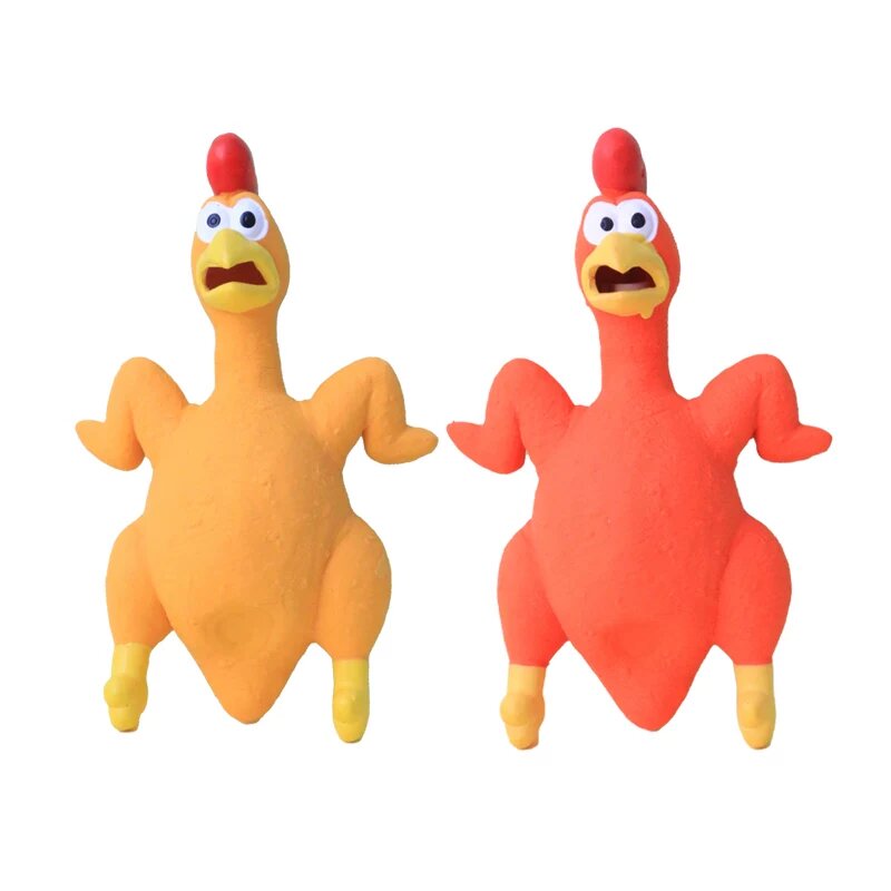 Игрушка для собак в виде кричащей курицы, пищащая курица, игрушка для самостоятельной развлечения, средство от скуки,