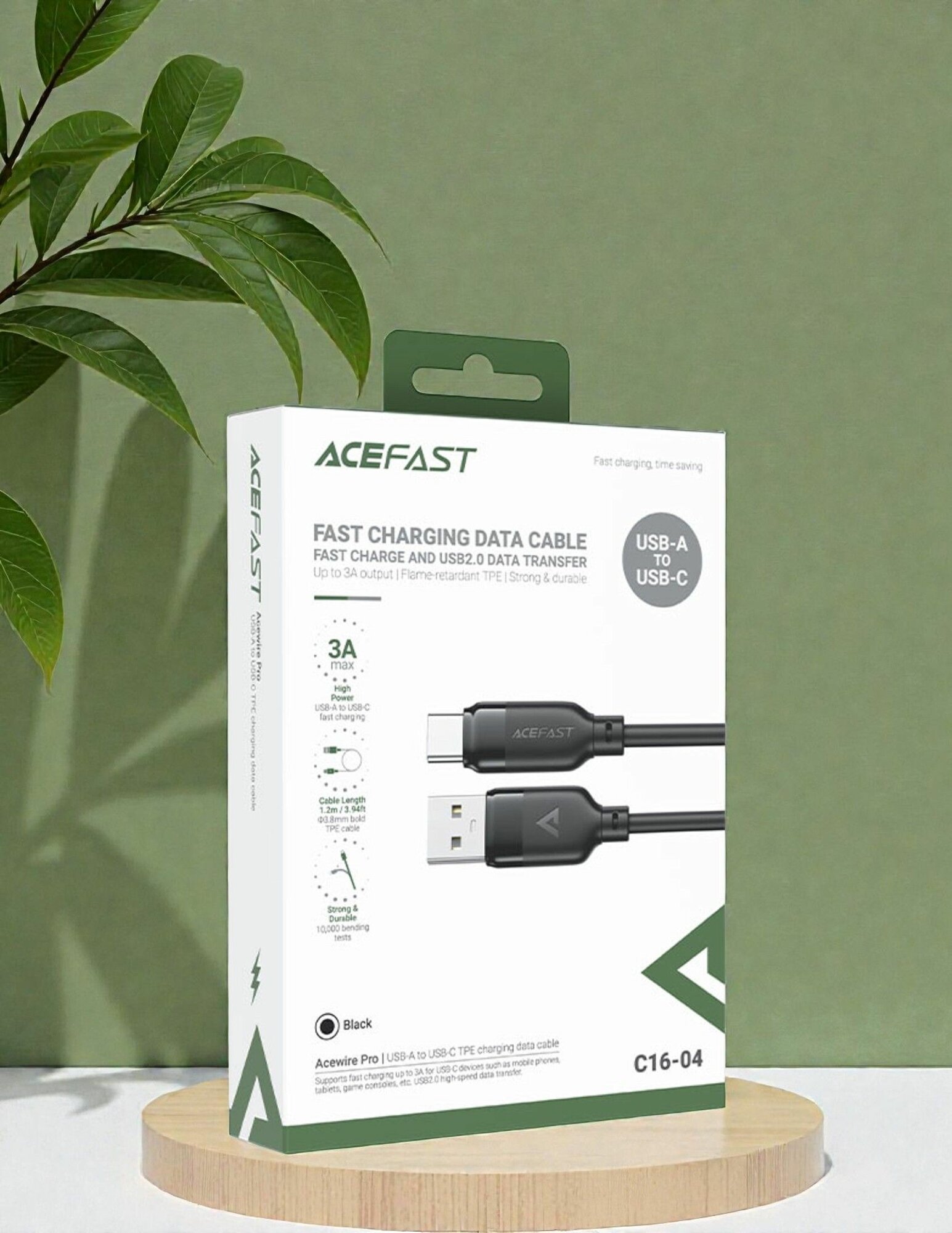 Кабель зарядки и передачи данных Acefast C16-04 Type-A to Type-C