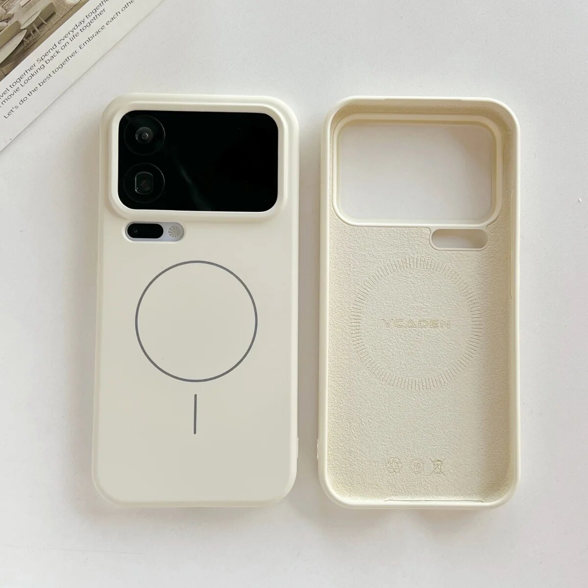 Оригинальный жидкий силиконовый чехол для Magsafe для Xiaomi Белый, Antique White, For Redmi K80Pro