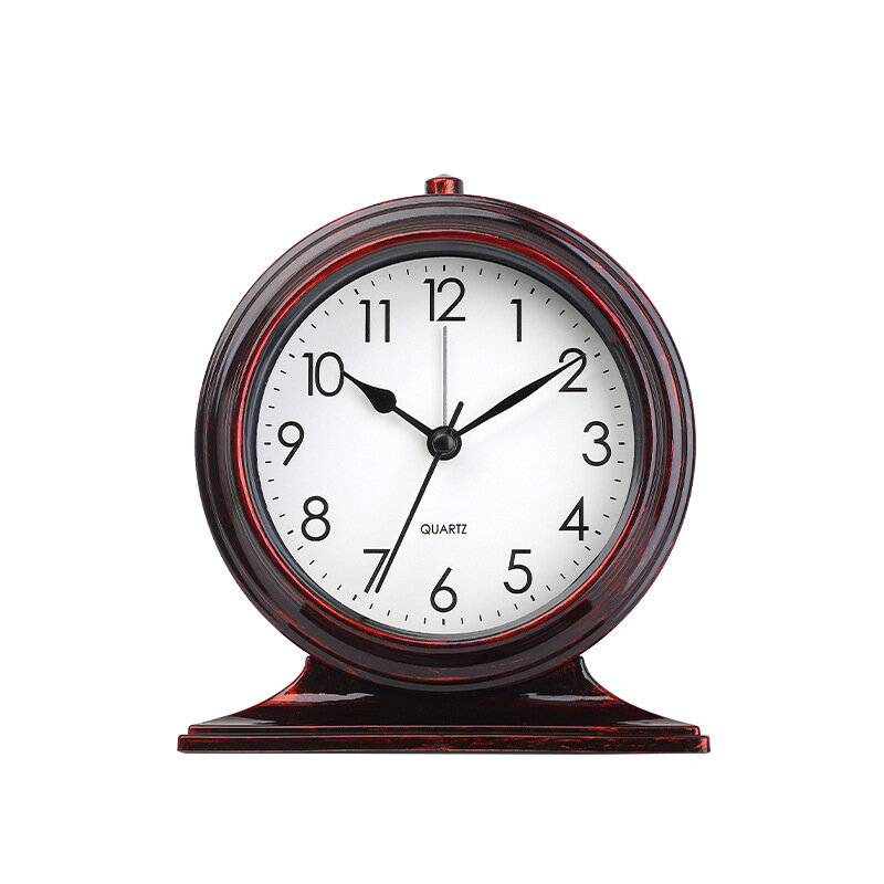 Малый будильник тихий настольные часы спальня маятник