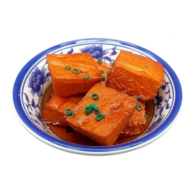 Модель китайского блюда, фальшивая еда для фото, Тушеный Сушеный Тофу J