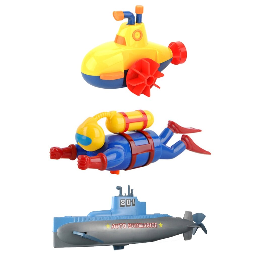 Комплект Детских Игрушек Для Плавания из 3 предметов, Пластиковые Аксессуары Для Водных Игр В Бассейне, Детские Пляжные Развлечения, Безопасные Развлечения Во Время Купания