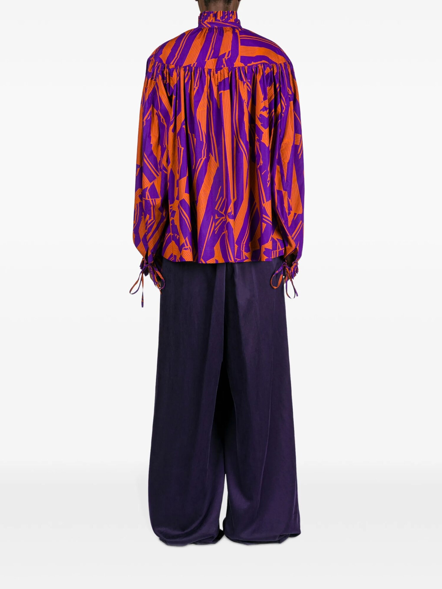 Рубашка Dries Van Noten, размер XS, фиолетовый — фото 1