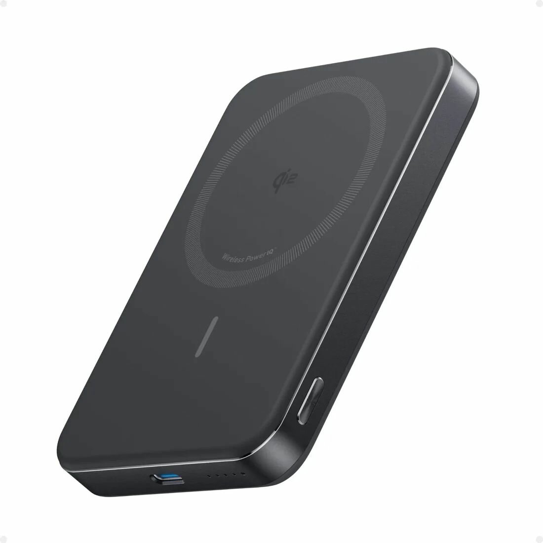 Портативный аккумулятор с беспроводной зарядкой Anker MagGo Ultra-Slim 10000mAh 30W Qi2 A1664P12 черный