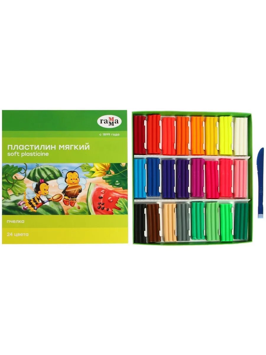 Пластилин 24 цвета