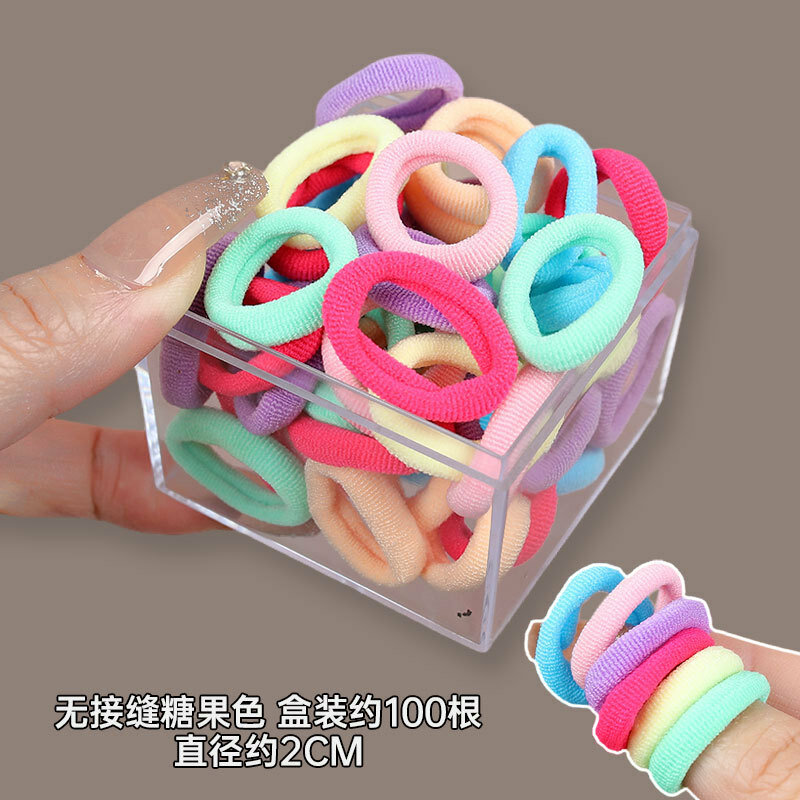 Резинки для волос для малышей, маленькие эластичные ленты, черные резинки для волос для девочек, детские резинки для волос, тонкие резинки с высокой эластичностью для тонких волос