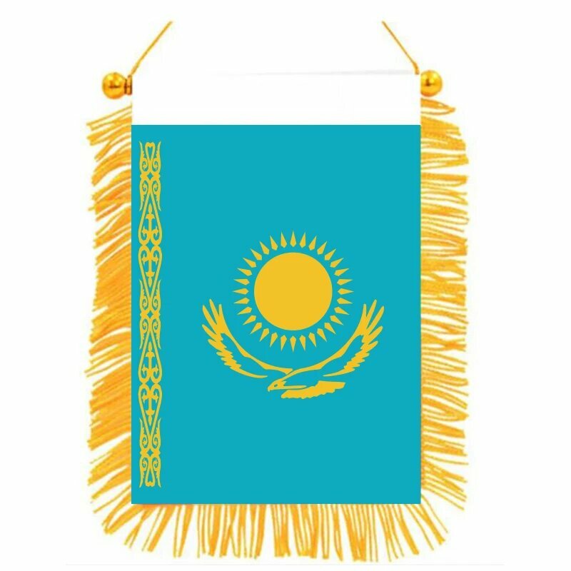 Xvggdg Мини флаг Казахстана из полиэстера 1pcs