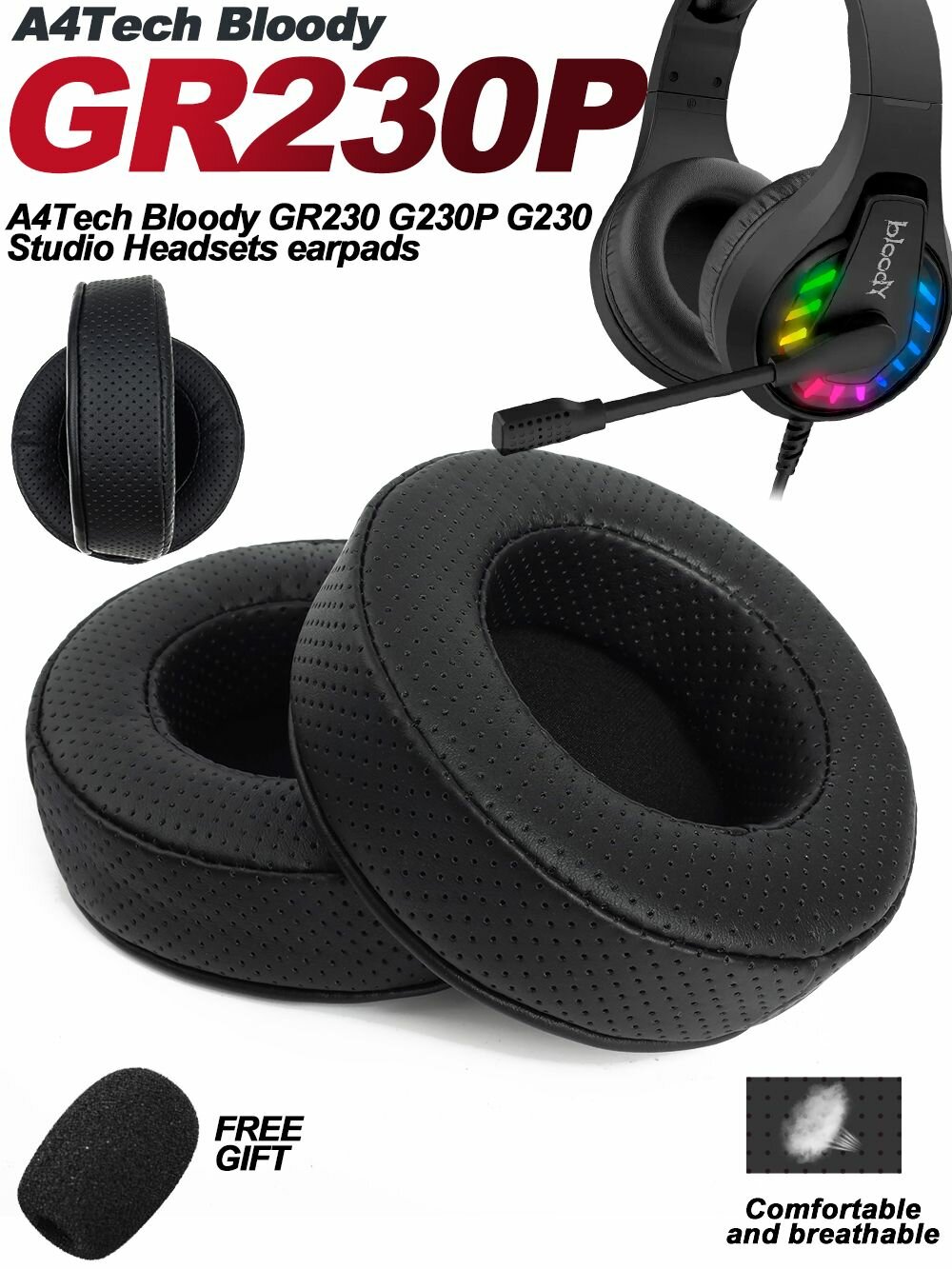 Амбушюры A4Tech Bloody GR230 G230P G230 для наушников