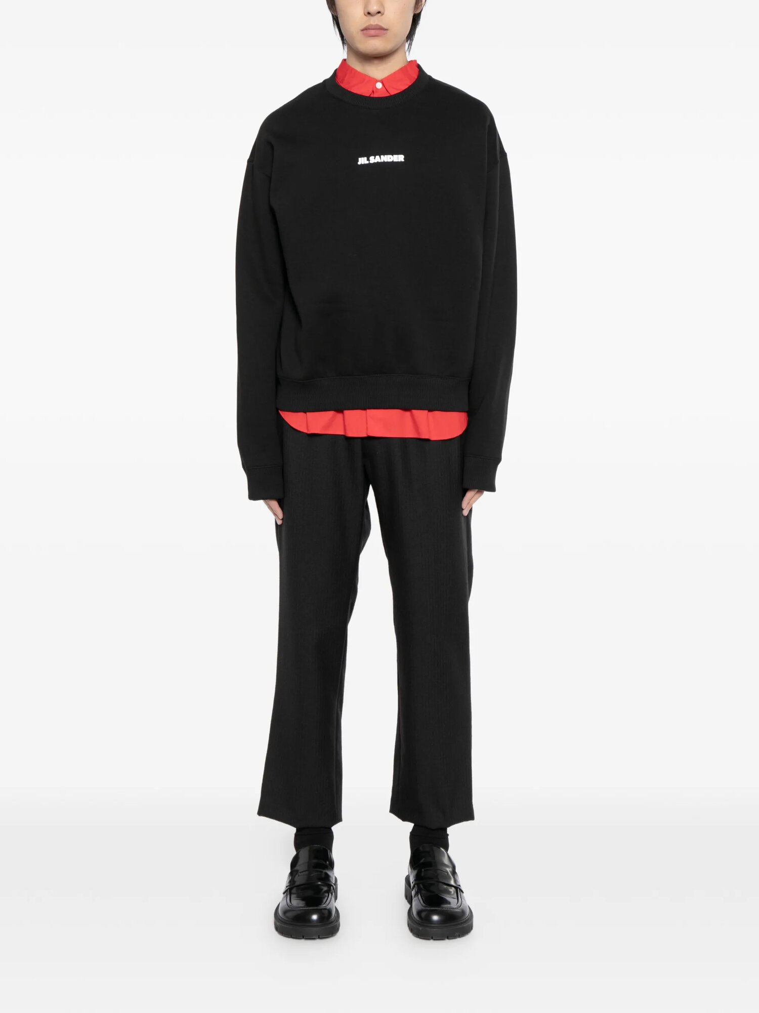 Толстовка Jil Sander Logo-print sweatshirt, размер L, , черный — фото 1
