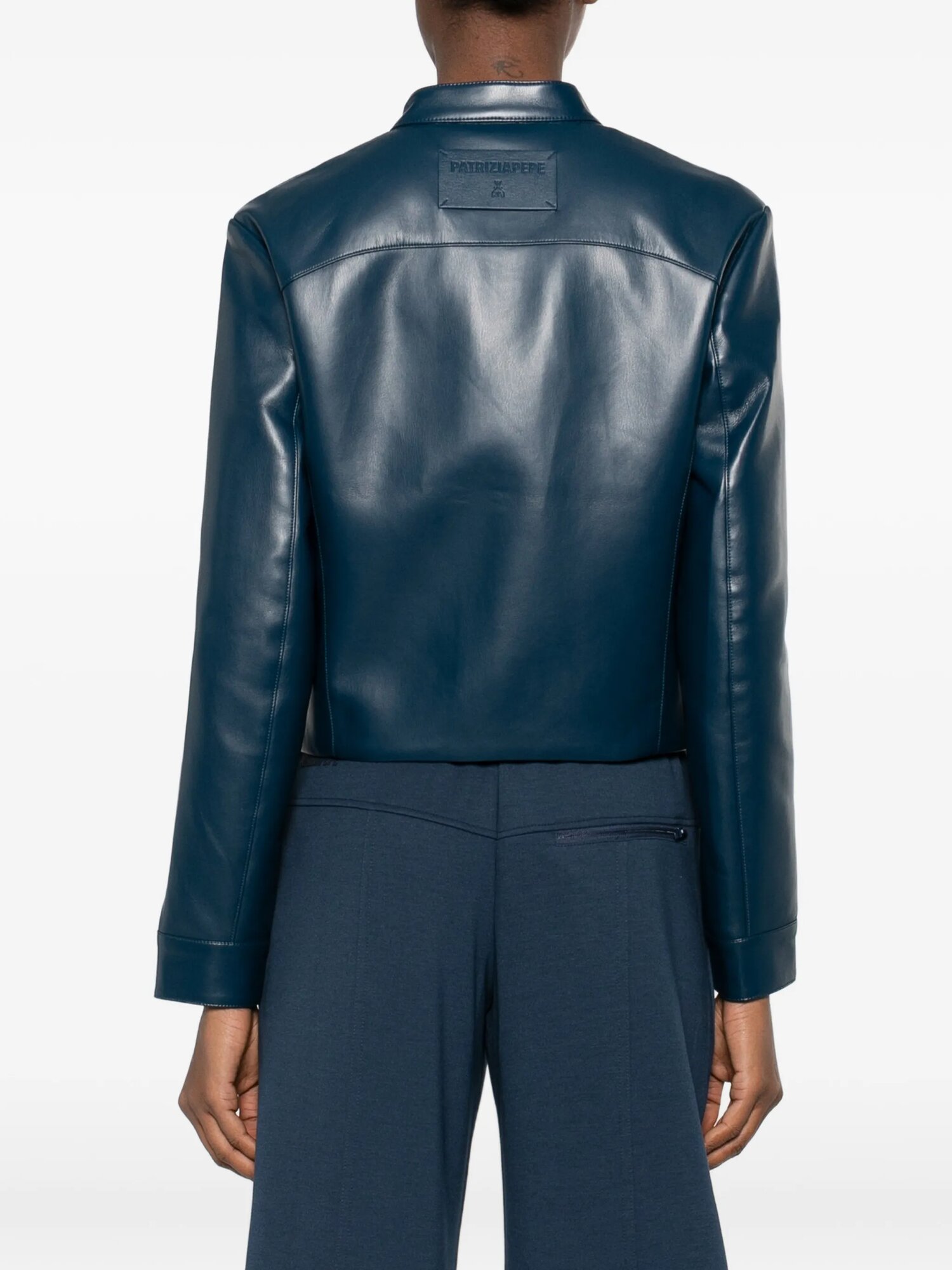 Куртка PATRIZIA PEPE Coated fabric biker jacket, размер 42 — фото 1