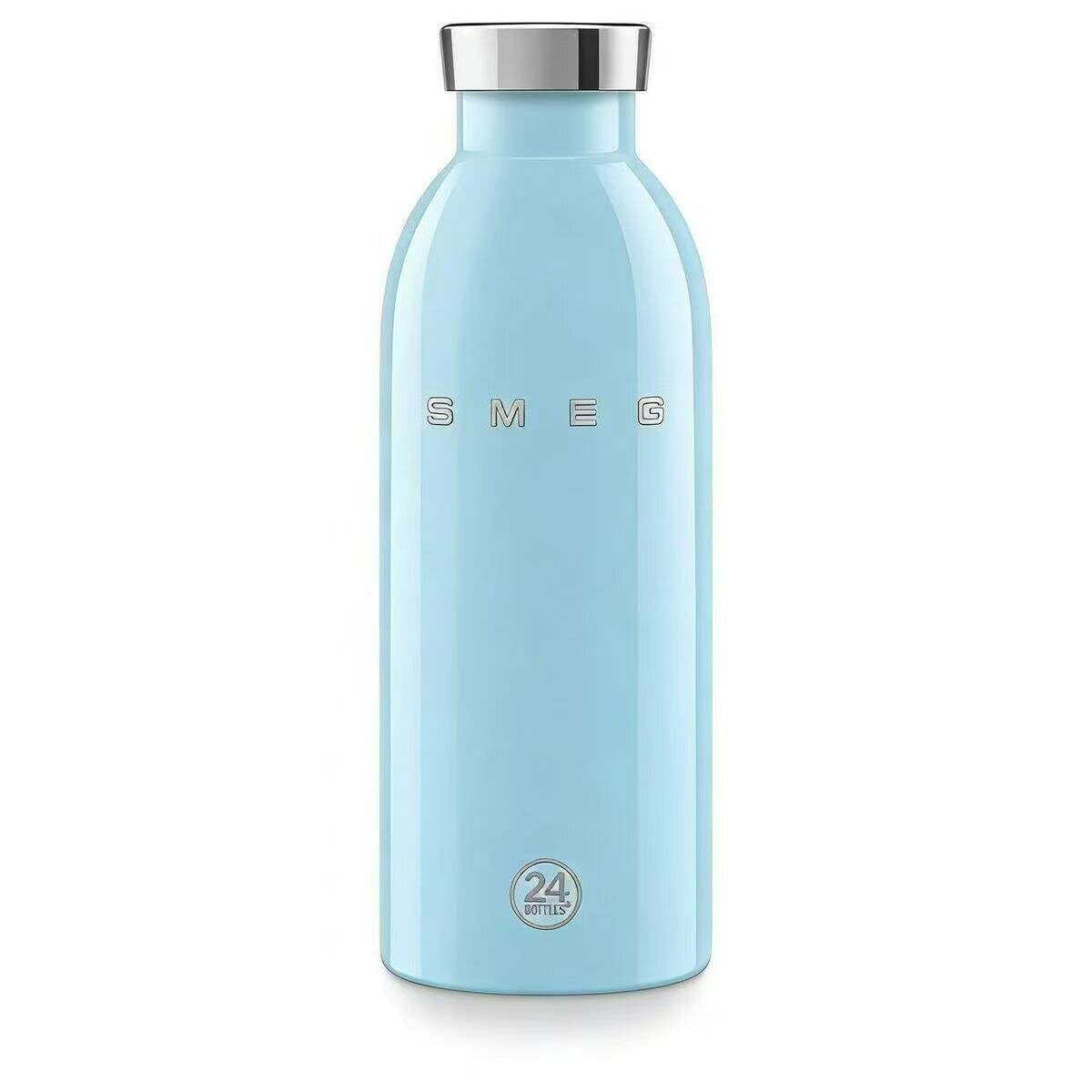 Термокружка Smeg 24bottles, объём 500 мл, из нержавеющей стали, BLUE, Сохраняет температуру 12 часа