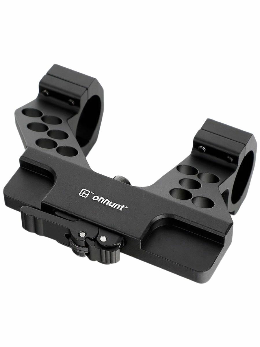 Кронштейн КС 25,4-30 мм для СКС и ТОЗ-87 с боковой планкой ласточкин хвост, стальной моноблок с креплением на стяжные винты